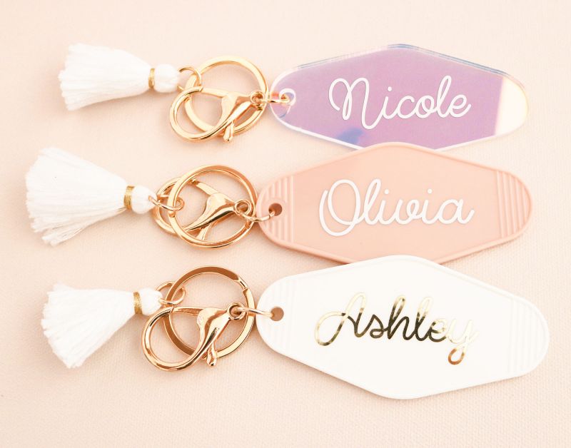 Personalized Name Keychains - Bach Bride