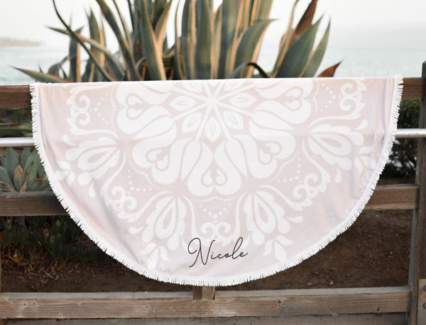 Tie Dye Bachelorette Party Beach Towel - Bach Bride