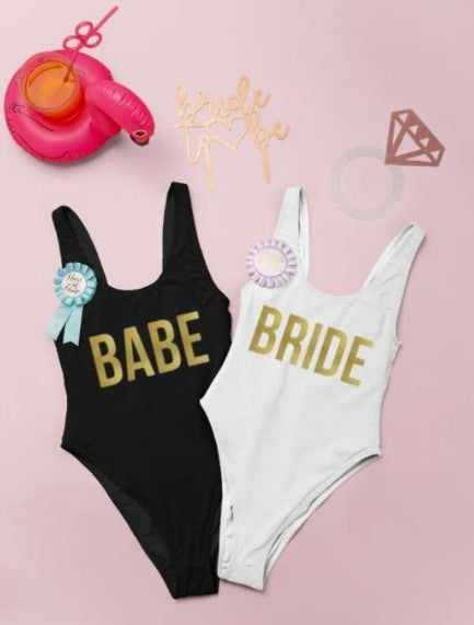 Shop Bachelorette Swimsuits | Babe Swimsuit | Bach Bride