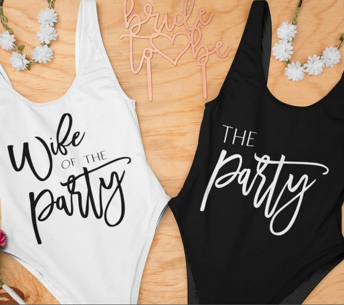 High Cut Swimsuit | Bachelorette Bathing Suits – Bach Bride